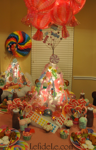 DIY Candyland Party Themed Craft Tutorial: Hard Candy Lanterns, Candy ...